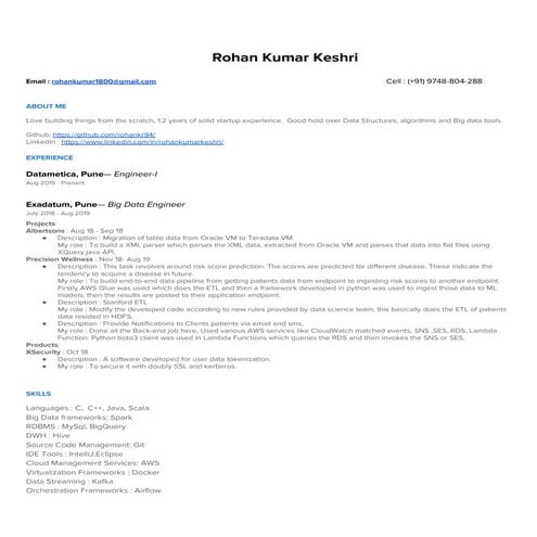 Rohan kumar keshri | PDF