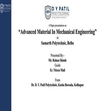 Advance Material IN Mechanical Engineering Paper Presentation PPT.pptx
