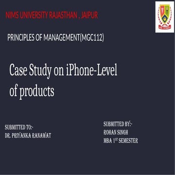 Rohan Singh Iphone POM mba 1 semest.pptx