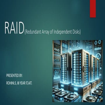 RAID concept and type of RAID level and advantages | PPTX