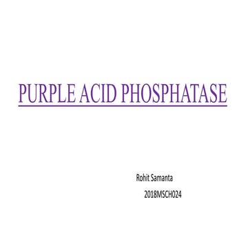 purple acid phosphatase enzymatic activity | PPTX