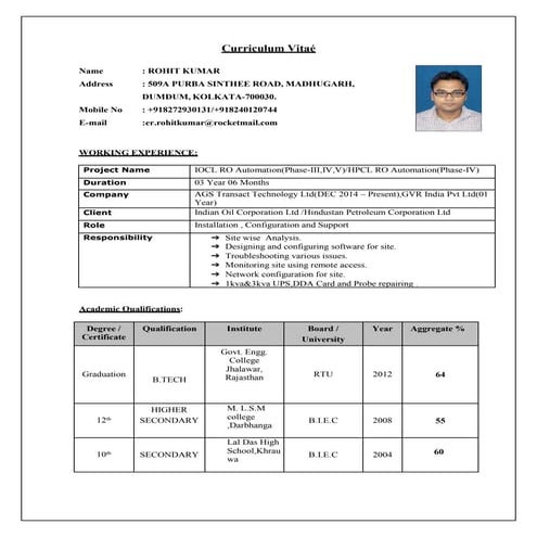 Rohit resume 05 05-2017 | PDF