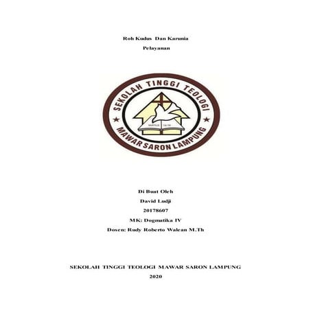 Roh kudus dan karunia pelayanan | DOCX