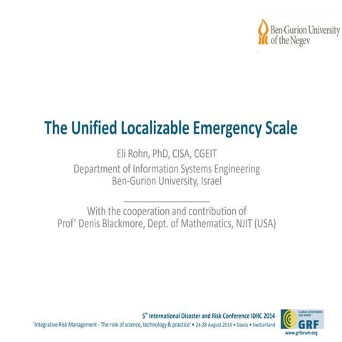 ROHN-The unified localizable emergency scale-ID1439-IDRC2014_b | PPT