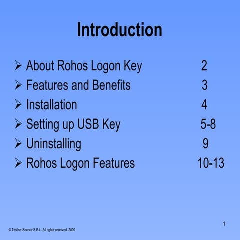 Secure Windows logon with Rohos Logon Key | PPT | Operating Systems ...