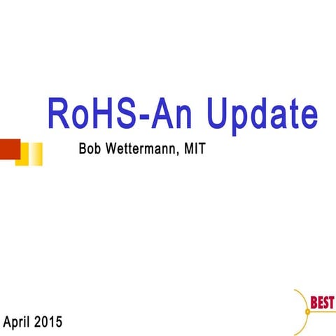 A RoHS Update | PPT