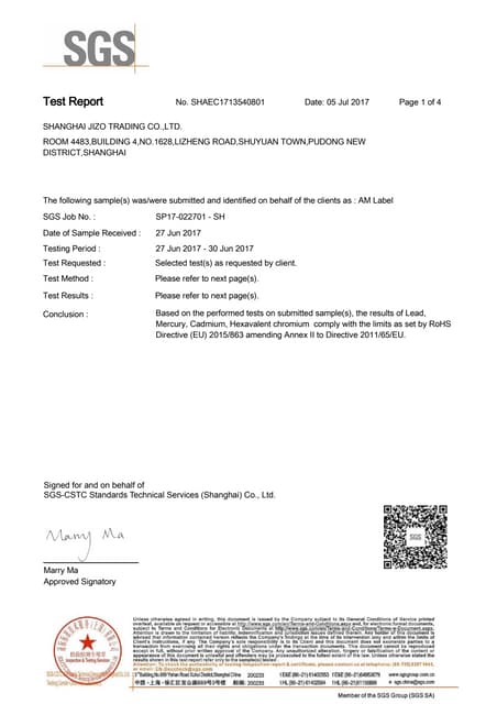 Rohs test report | PDF