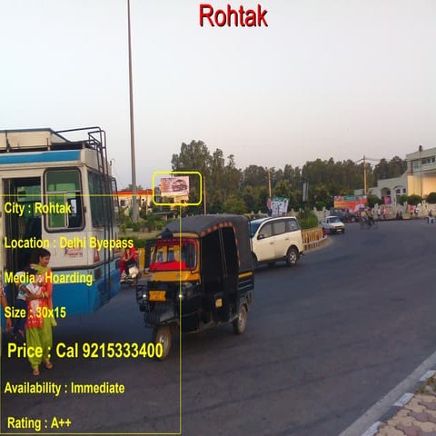 Hoardings In Rohtak Cal 9215 333 400 | PPT