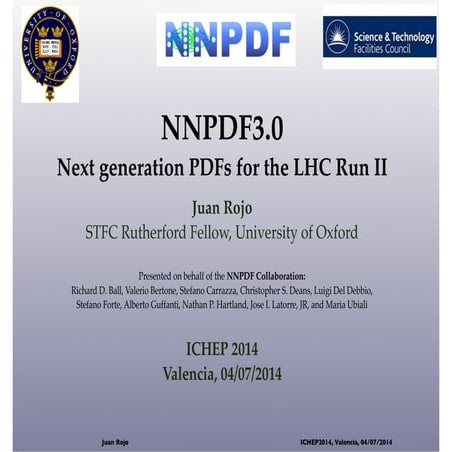 NNPDF3.0: Next Generation Parton Distributions for the LHC Run II | PPT