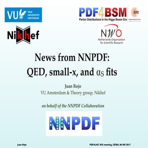 News from NNPDF: QED, small-x, and alphas(MZ) fits | PDF