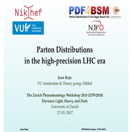 Parton distributions in the LHC precision era | PDF