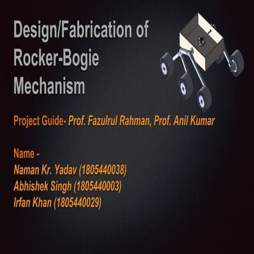 Rocker bogie mechanism | PPT