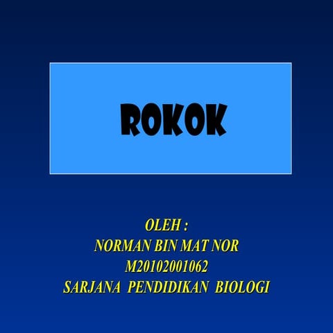 Rokok 1 | PPT