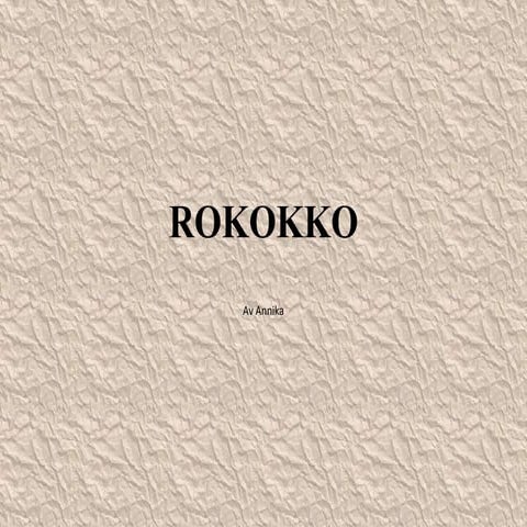 Rokokko | PPTX