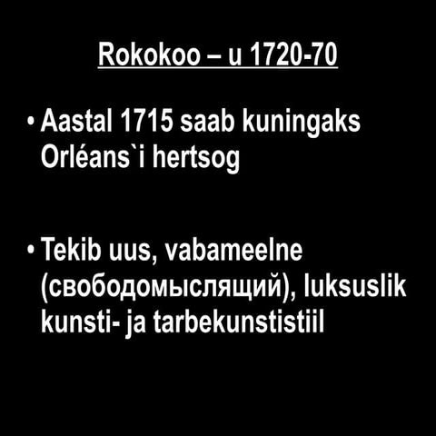 Rokokoo | ODP