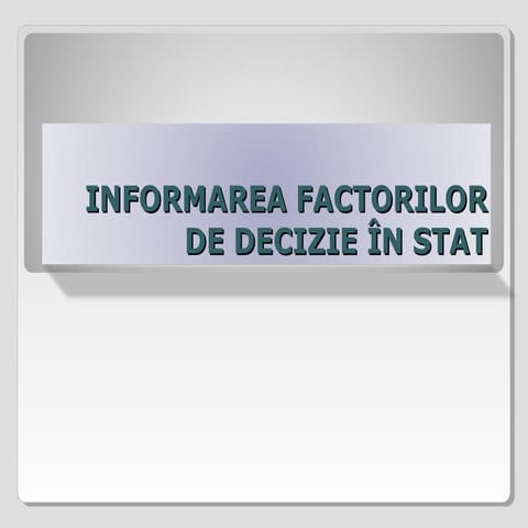 Analiza informațiilor | PDF