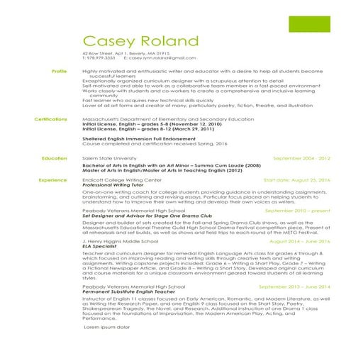 Casey Roland - Resume | PDF