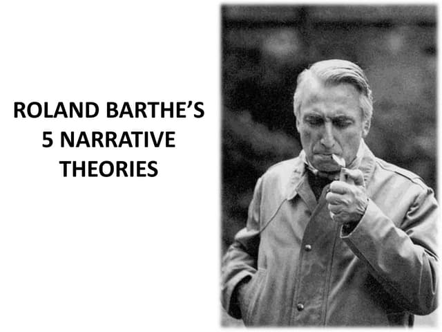 Roland barthes’s semiotic codes | PPTX