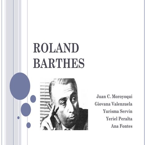 Roland barthes | PPT