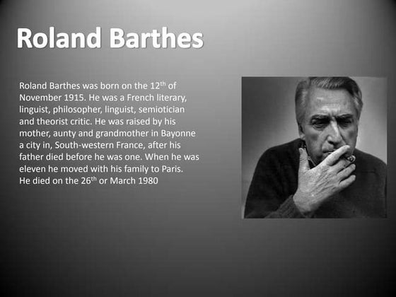Roland barthes - theory | DOCX