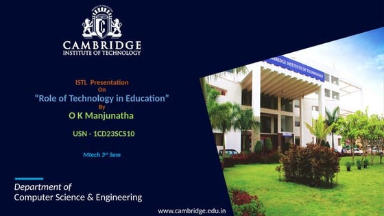 Lesson 1 - Introduction to Technology for Teaching and Learning.pptx | IT and Internet Support ...