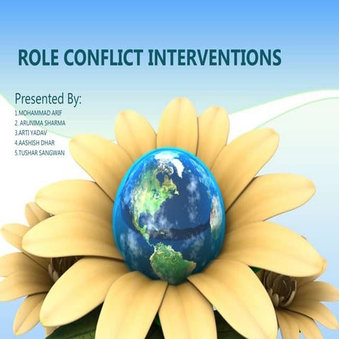 Role conflict interventions | PPTX