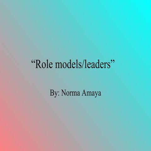 Role Models | PPT