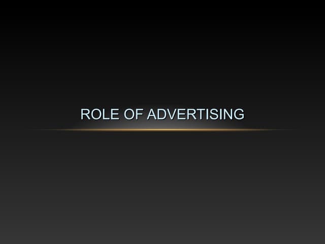 Introduction to advertising | PPTX