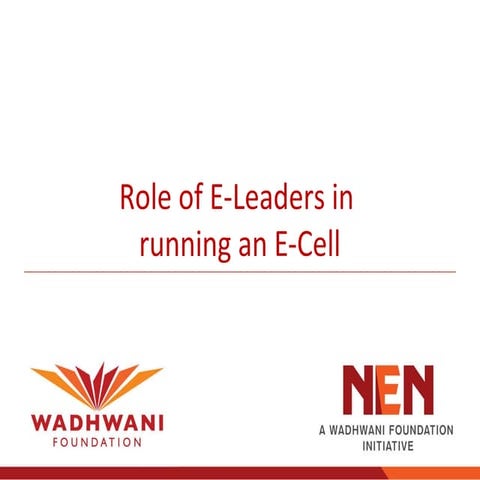 Role of an E-leader | PPT