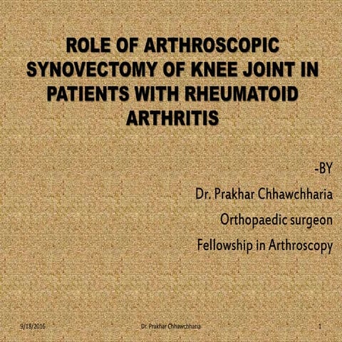 Acute pyogenic arthritis by dr ashutosh | PPTX