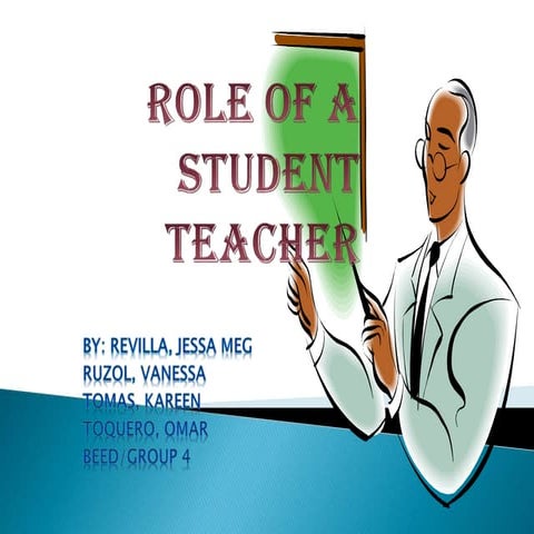 Role of a student teacher | PPTX