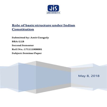 Role of basic structure | DOCX