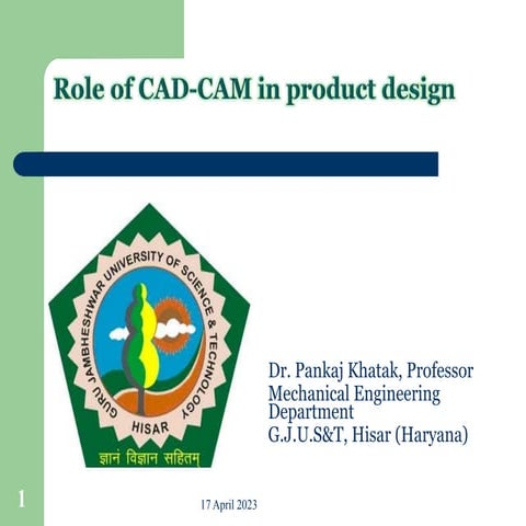 Role of cad Cam in product design rev 2.pptx