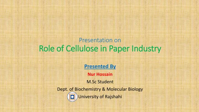 Fiber and Pulp Characteristics for Papermaking | PDF
