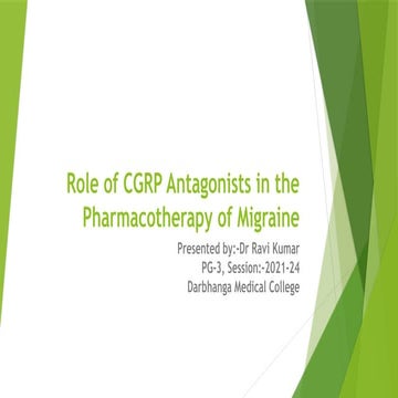 Role of CGRP Antagonists in the Pharmacotherapy of-Migraine.pptx