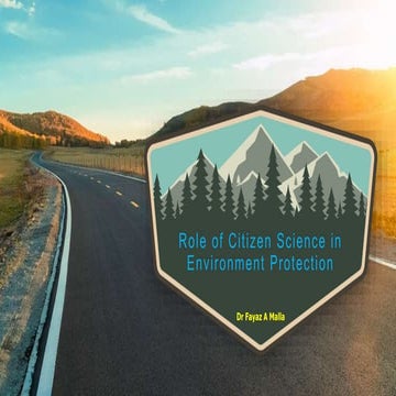 Role of Citizen Science in Environment Protection | PPTX