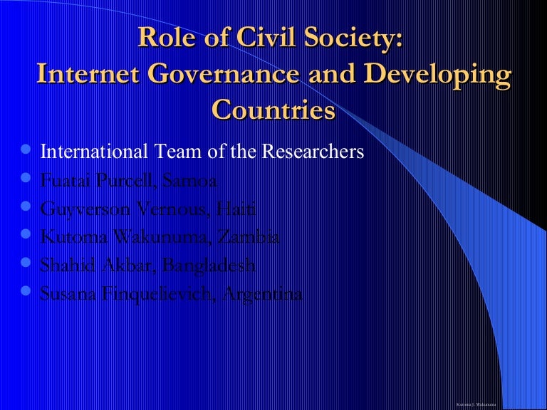Role Of Civil Society PPT Presentation Role Of Civil Society PPT Presentation