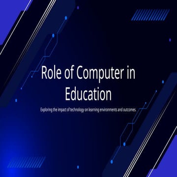 Role of Computer in Education slide share .pptx