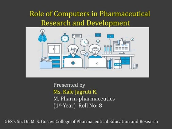 Computer software used in PHARMCAY AND PHARMACEUTICAL RESEARCH | PPTX ...
