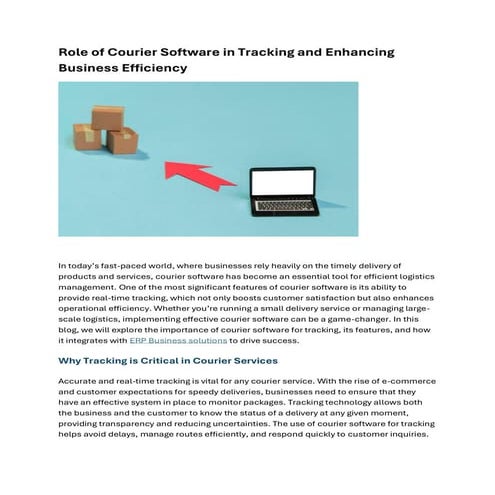 Role of Courier Software in Tracking and Enhancing Business.pdf