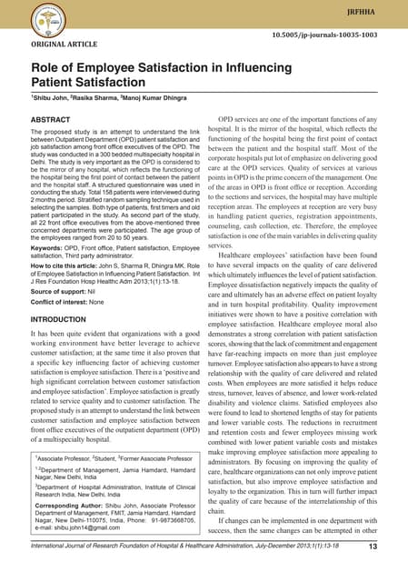 All you need to know about patient satisfaction | PPT