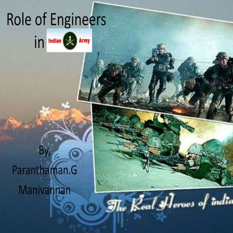 Role of engineers in army | PPTX