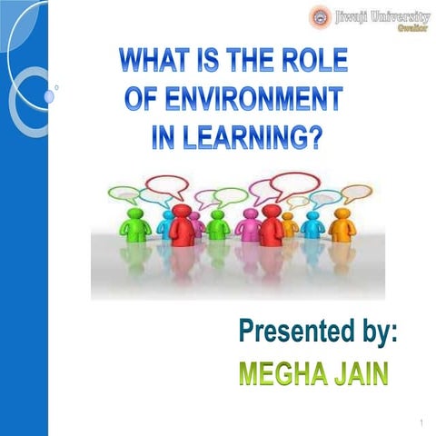 Role of environment on learning | PPTX