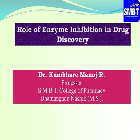 Role of enzymes in drug discovery | PPTX
