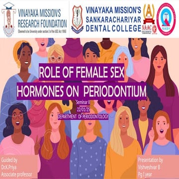 Role Of Female Sex Hormones In Periodotium Pptx