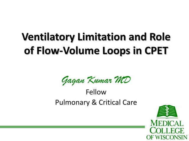 Pulmonary Flow Volume Loops.. Dr.Padmesh | PPTX | Lung and Respiratory Health | Diseases and ...