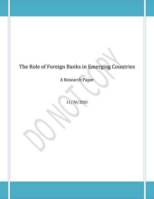 MBA Finance Thesis Topics | PDF