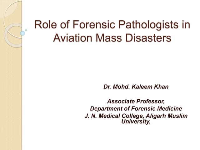 Disaster Victim Identification (DVI) | PPTX