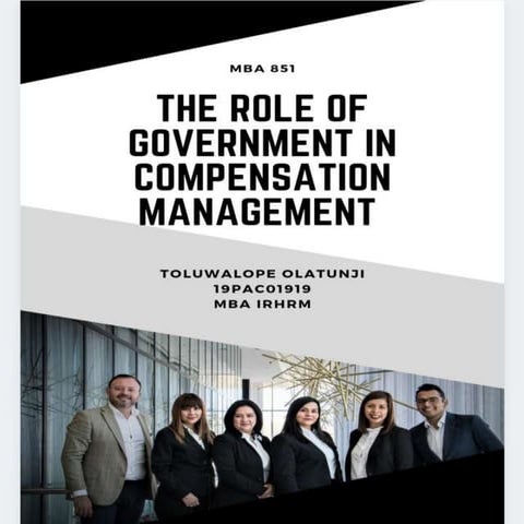 The Role of Government in Compensation Management | PPTX