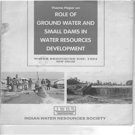 Role of groundwater and small dams in water resources development Water ...